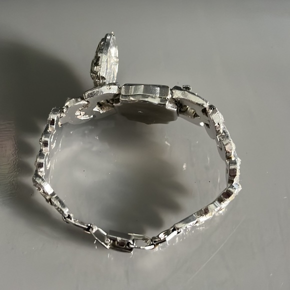 Timex | Accessories | Vintage Art Deco Rhinestone Braided Manual Watch ...